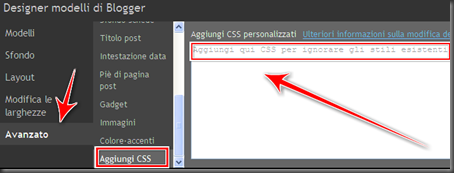 Come inserire un CSS in un blog su Blogger